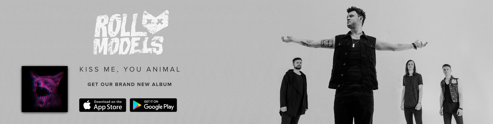 Roll Models - Kiss Me, You Animal | Band: • Mark Tunik (drums, drums ...